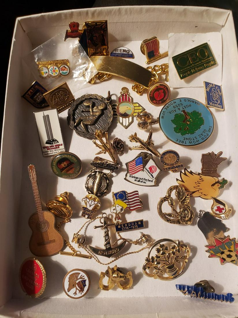 Lot Of Vintage Pins And More