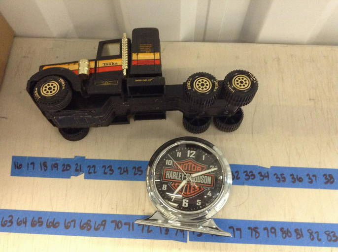 Tonka Truck Harley Davidson Clock