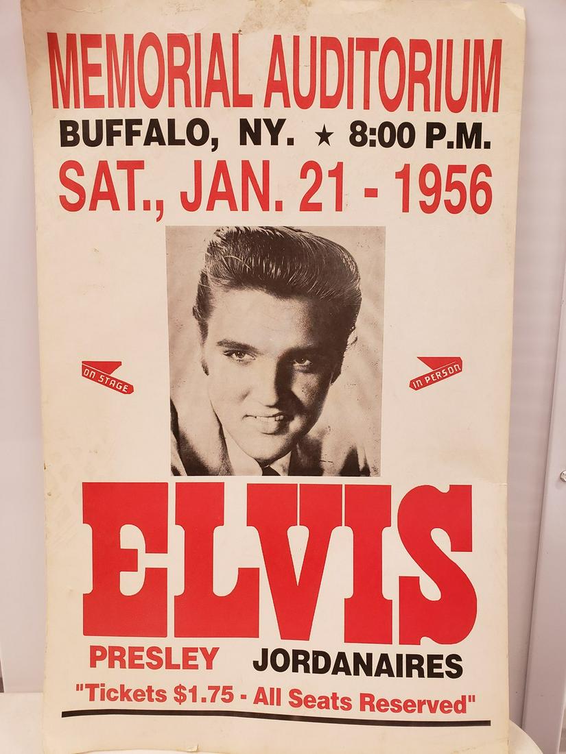 Elvis Presley Concert Poster From 1956