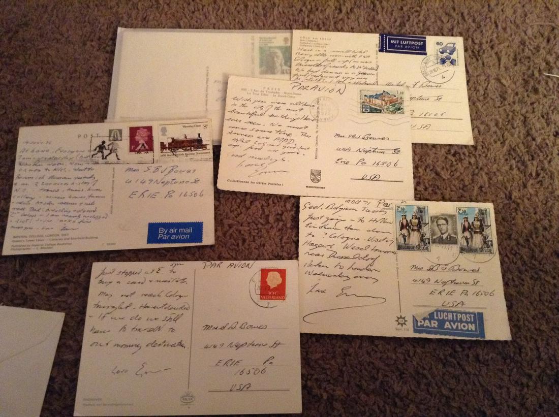 Vintage Foreign Air Mail Postcards