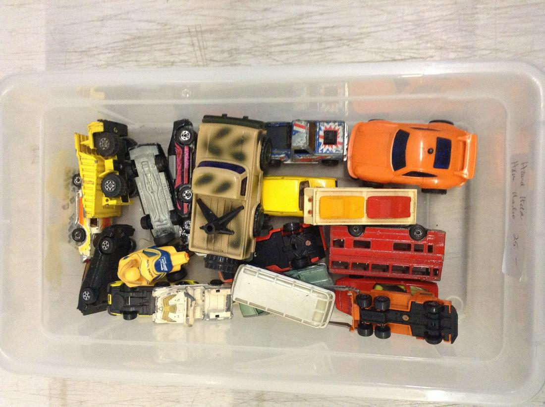 Shoebox Of Vintage Cars And Trucks