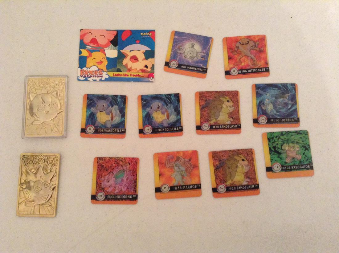 Holographic And Gold Pokemon Cards