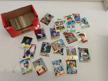Box Full Of Early Vintage Baseball Cards