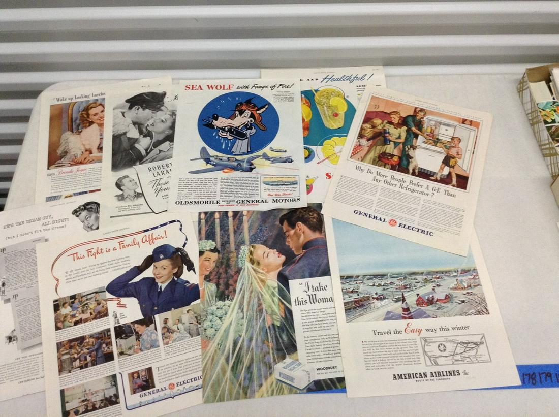 1940s Magazine Ad Pages
