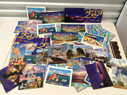 [disney Postcards] Lot Of Vintage Disney Postcards.