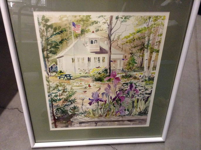 Signed Lorna Bell Cornell Watercolor Painting