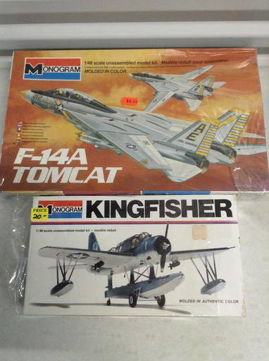 Two Sealed Monogram Plane Model Kits