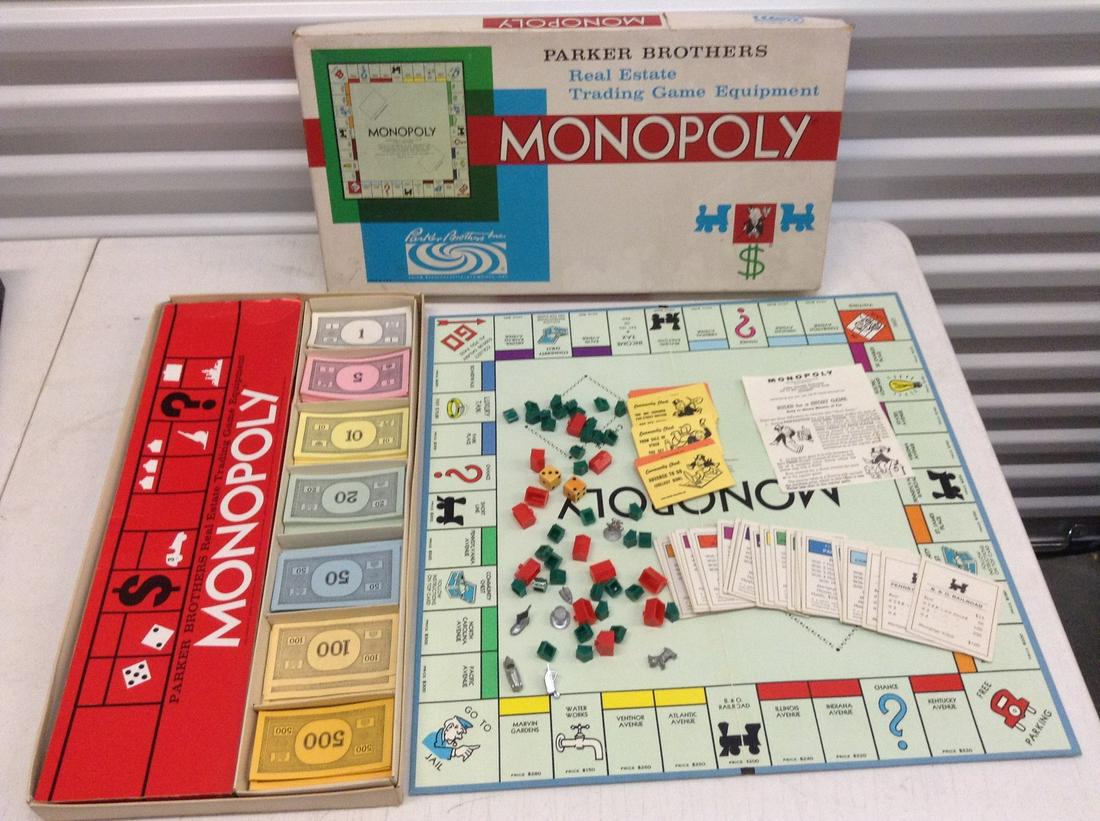Vintage Parker Bros Monopoly Game