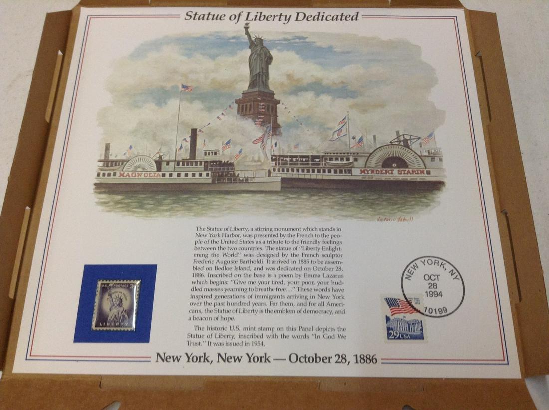 Statue Of Liberty 1954 3 Cent Stamp On Commemorative