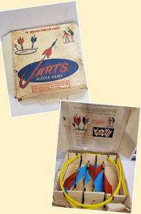 Vintage Jarts Missile Lawn Darts Game In Box
