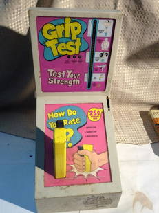 Vintage "grip Test" Arcade Game