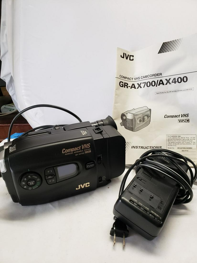 For Auction: JVC Compact VHS recorder with bag, charger and (#0107) on ...