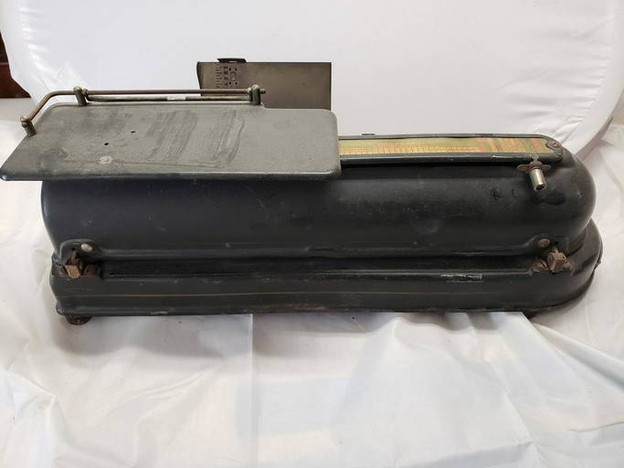 Antique "the Protectograph Check Writer G W Todd And Co
