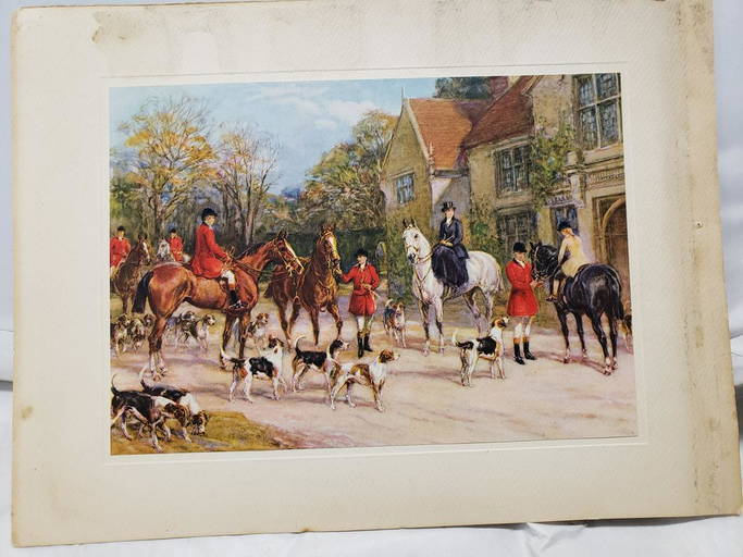 Vintage Fox Hunt print - Jun 07, 2021 | Emanon Auctions and Estate ...
