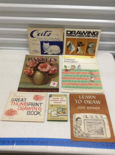 Lot Of Vintage Drawing Books