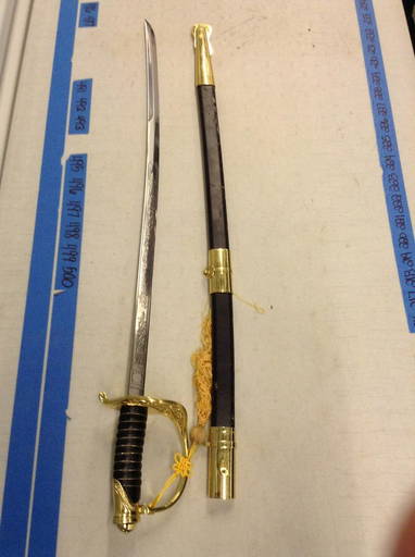 Engraved Us Cavalry Sword
