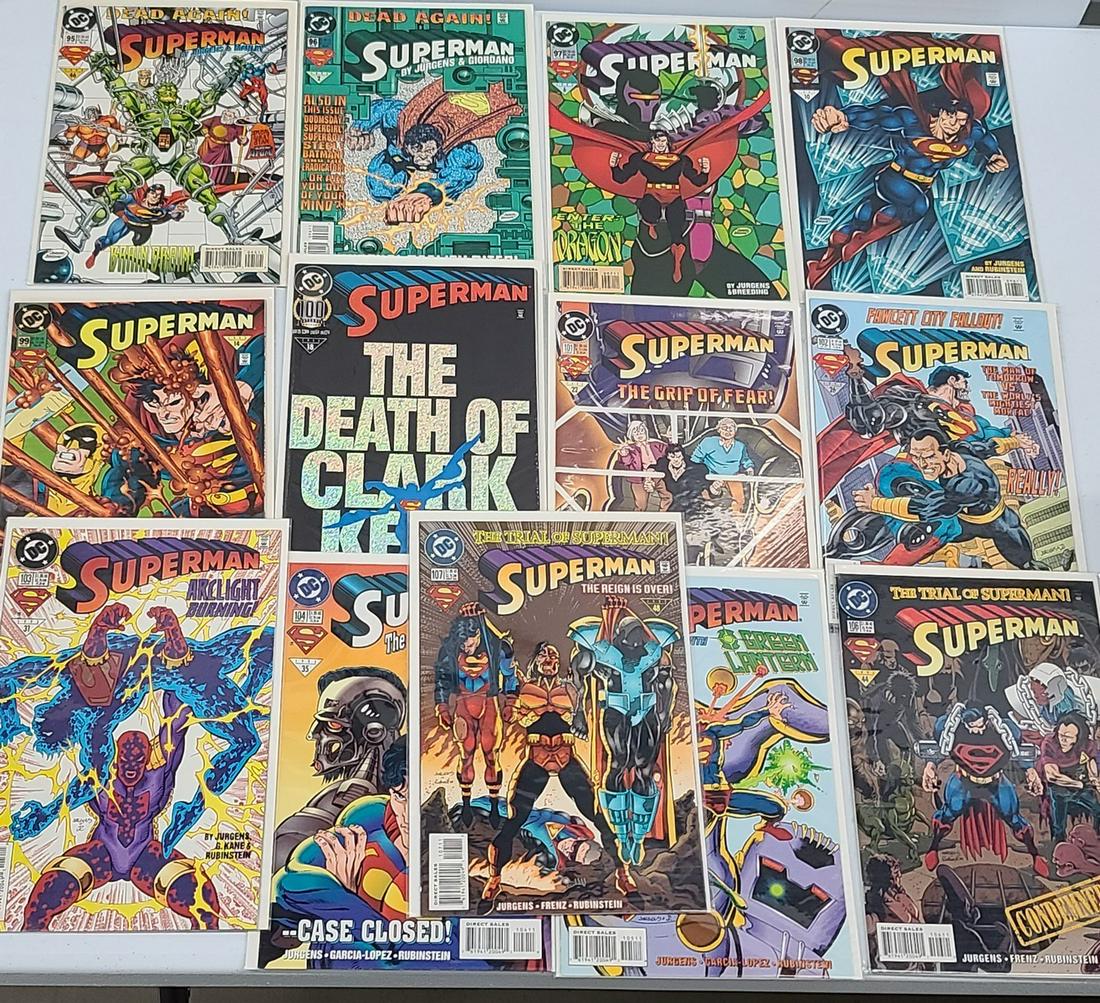 Superman Issues Incl The Death Of Clark Kent