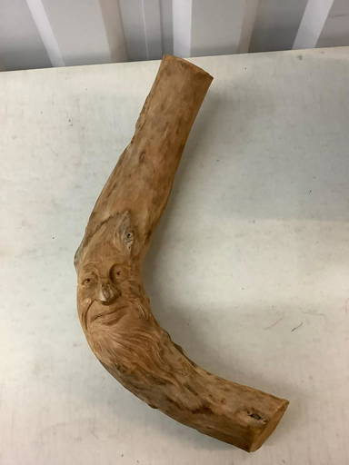 Hand Carved Wooden Face