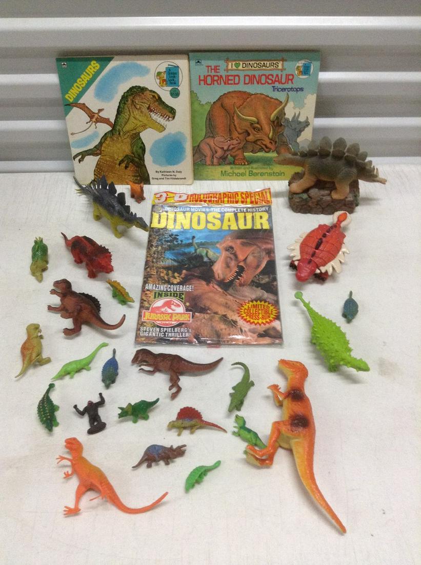 Vintage Dinosaur Books And Toys