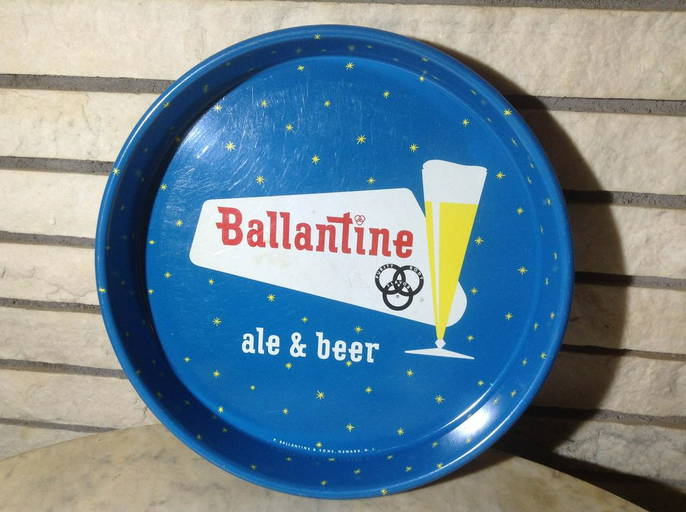 Vintage Ballantine Beer Tray