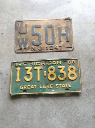 Early License Plates