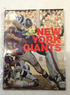 1971 New York Giants Official Yearbook