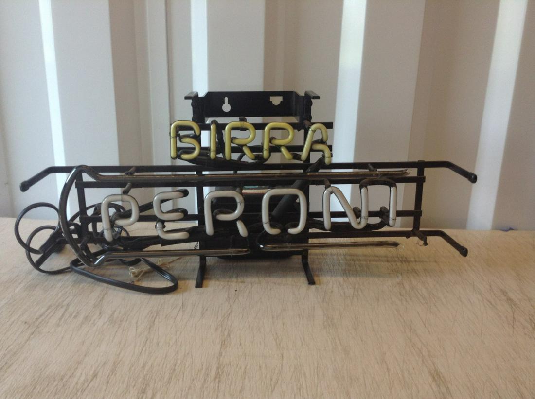 "Birra Peroni" Neon Sign Still Works - Aug 22, 2021 | Emanon Auctions ...