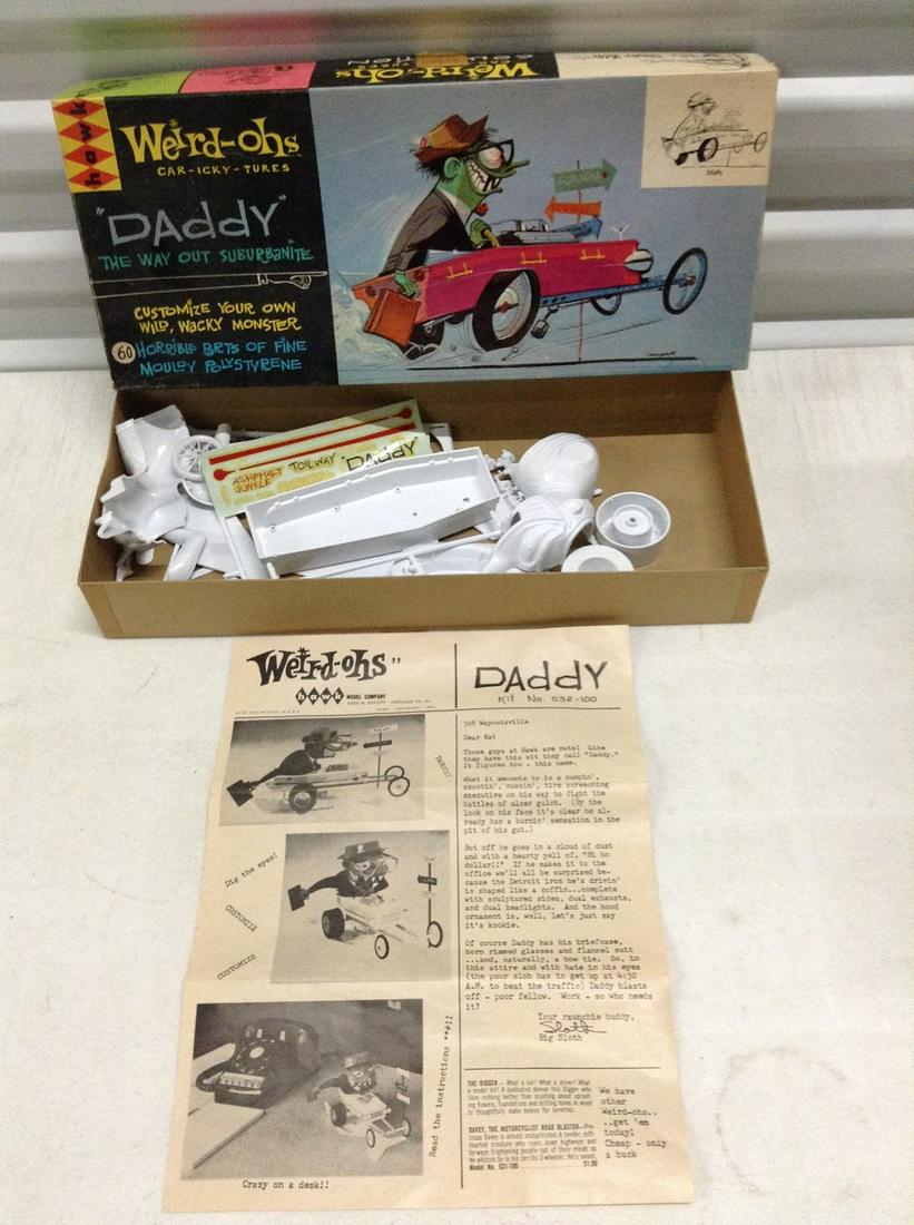 1963 Weird-ohs Monster Model Kit "Daddy" the Way Out (#0093) on Sep 12 ...