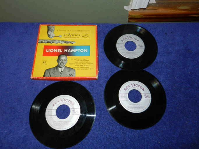 Rca Victor Lionel Hampton 3 Record Box Set