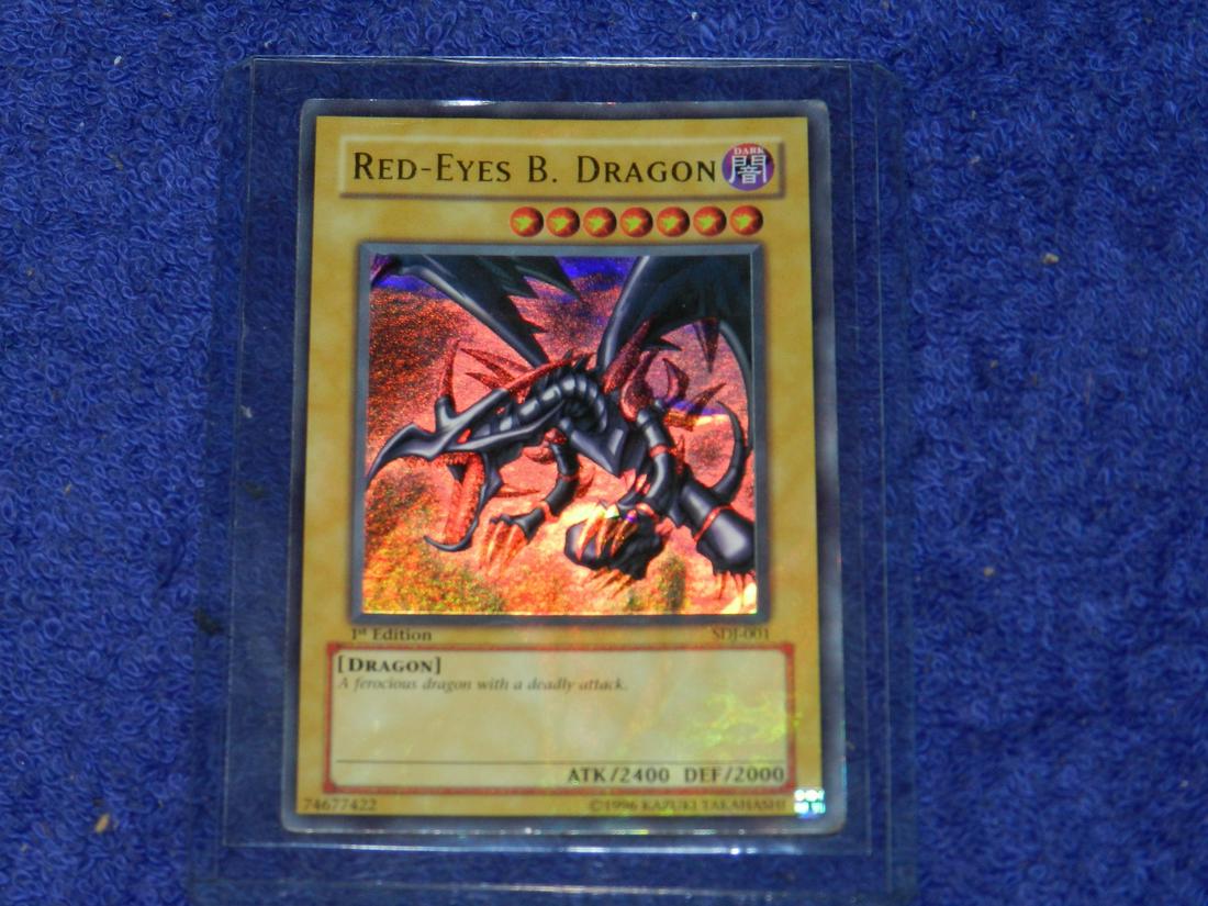 outlet clearance 0.5 Blue - Eyes White Dragon SKE 001 Yugioh Holographic Card Trading Card Game