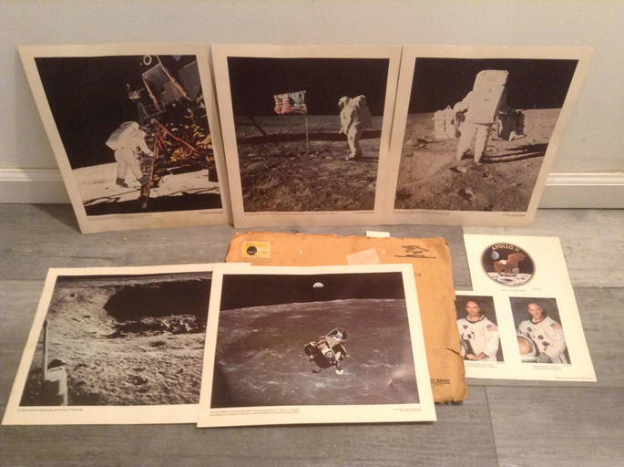 1960s Nasa Apollo Moon Landing Prints 14"x11"