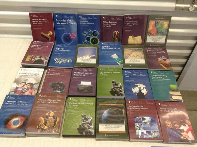 Large Lot Of The Great Courses Dvds With Coursebooks