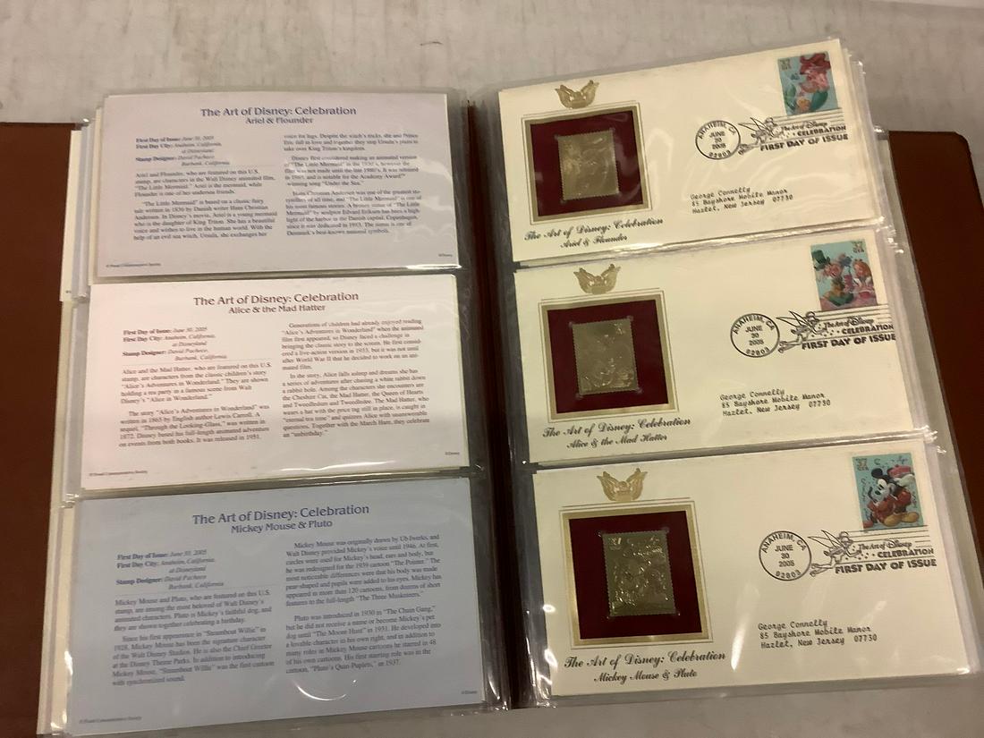 Golden Replicas Of Us Stamps 22kt Gold Surface