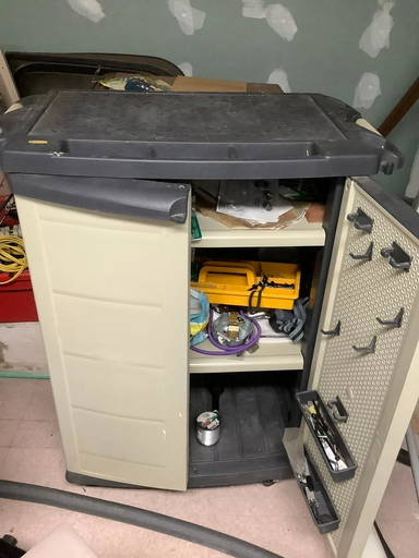 Workforce Rolling Storage Cabinet With Contents