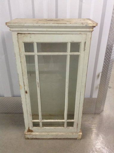 Vintage Wooden Glass Fronted Display Case 54x29