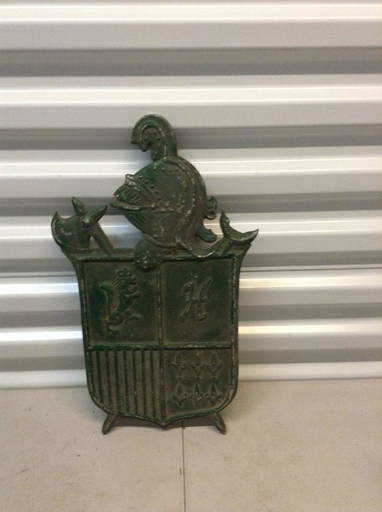 Vintage Metal Medieval Style Shield Knight Display