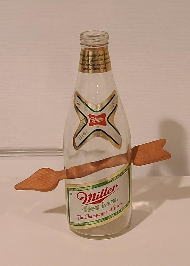 Vintage Miller High Life Bottle Art