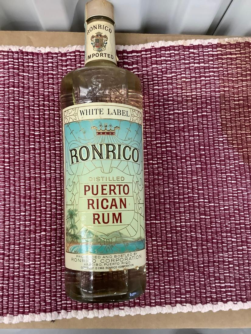 Ronrico Distilled Puerto Rican Rum "white Label" Unopened
