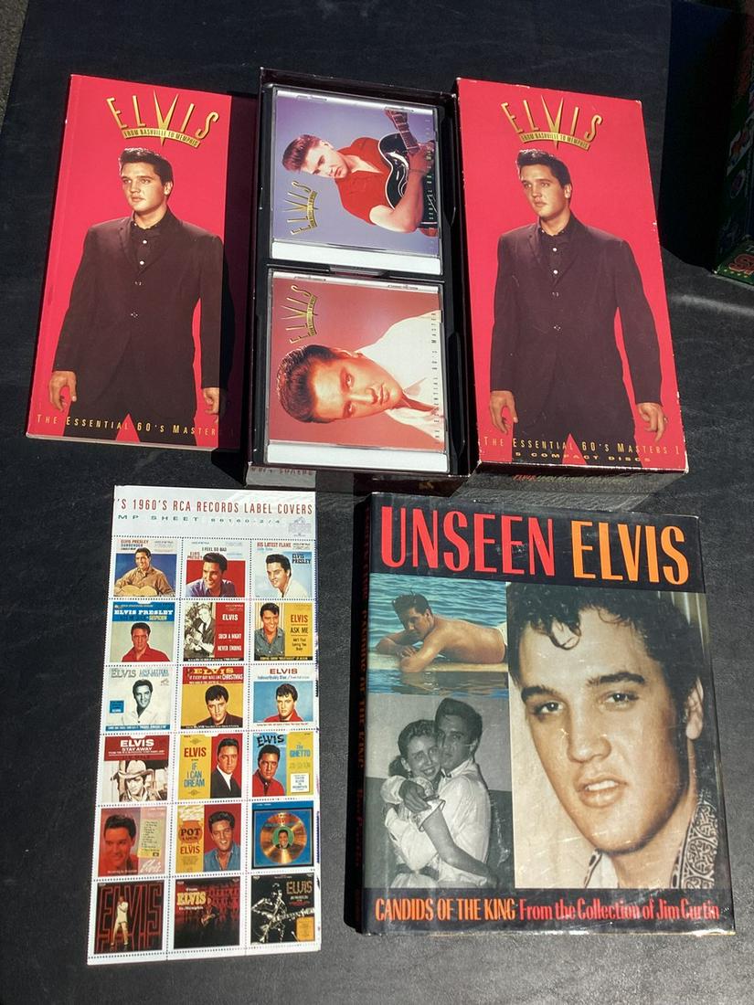 Elvis Presely 1992 First Edition Hardcover "Unseen Elvis" Book and CD ...