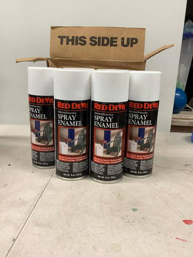 Box of 6 Red Devil Spray Enamel (#0041) on Jun 22, 2022 | Emanon ...
