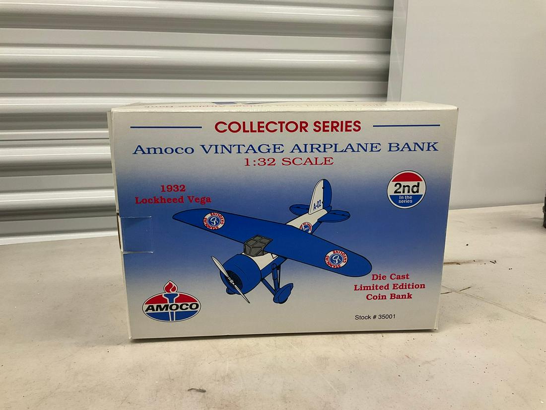 Collector Seies Amoco Vintage Airplane Bank 1:32 Scale Die Cast Limited ...