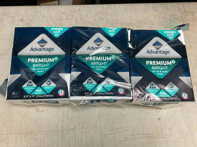 3 Mega Packs Of Advantage Premium Bright Printer Paper