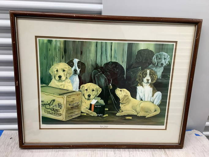 "Huntin' Buddies" Susan Cooper Glazner Pencil Signed and Numbered 27/ ...