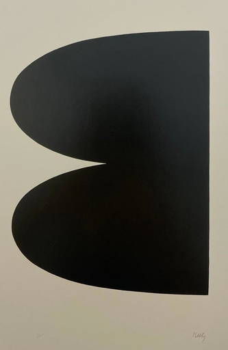 Ellsworth Kelly Black, 1964 Signed In The Plate