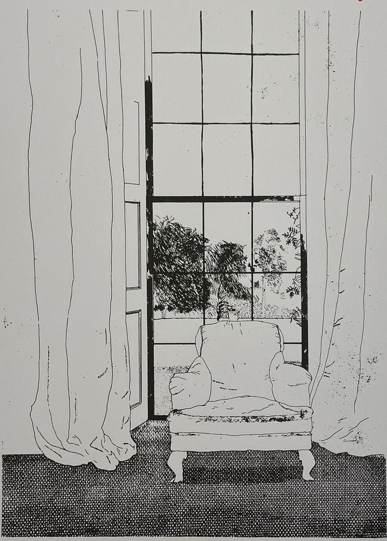 David Hockney Chair And Window, 1969