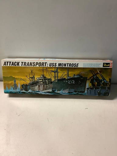 Complete 1971 Revell Attack Transport :USS Montrose (#0021) on Oct 27 ...