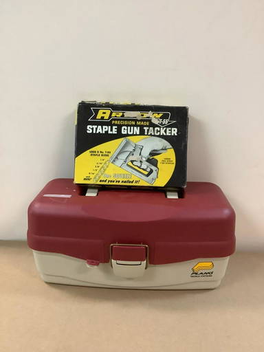 Fishing Tackle Box and Arrow Staple Gun Tacker - Nov 06, 2022 | Emanon ...