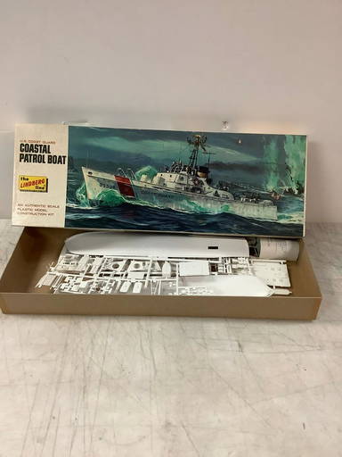 Vintage The Lindberg Line Coastal Patrol Boat Model Kit