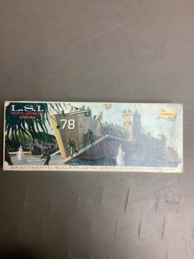 Vintage Lindberg L.s.i. Infantry Landing Ship 78 Model Kit