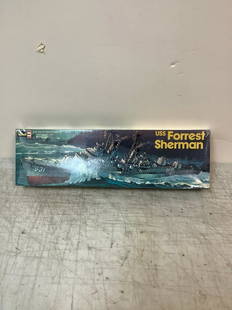 Vintage Revell Uss Forrest Sherman Model Kit